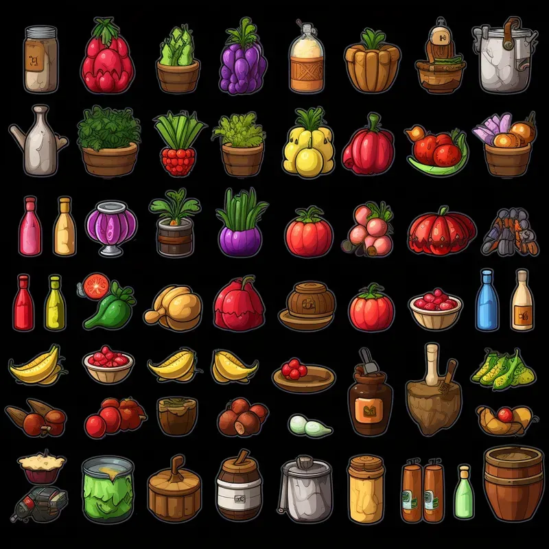 The Ultimate Item Sprite Generator Midjourney Prompt | PromptBase