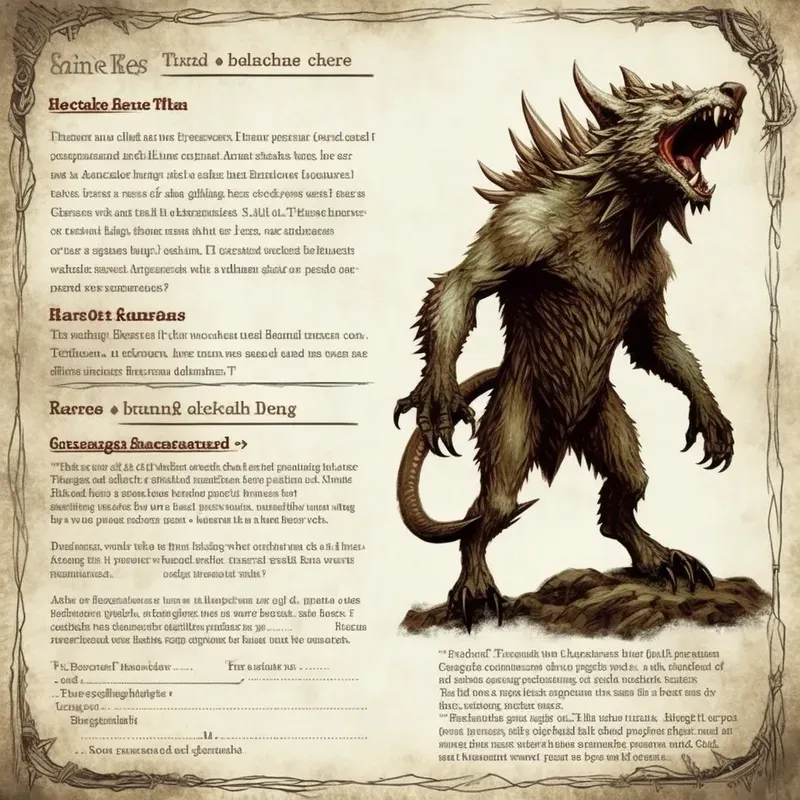 RPG Homebrew Monsters Midjourney Prompt | PromptBase