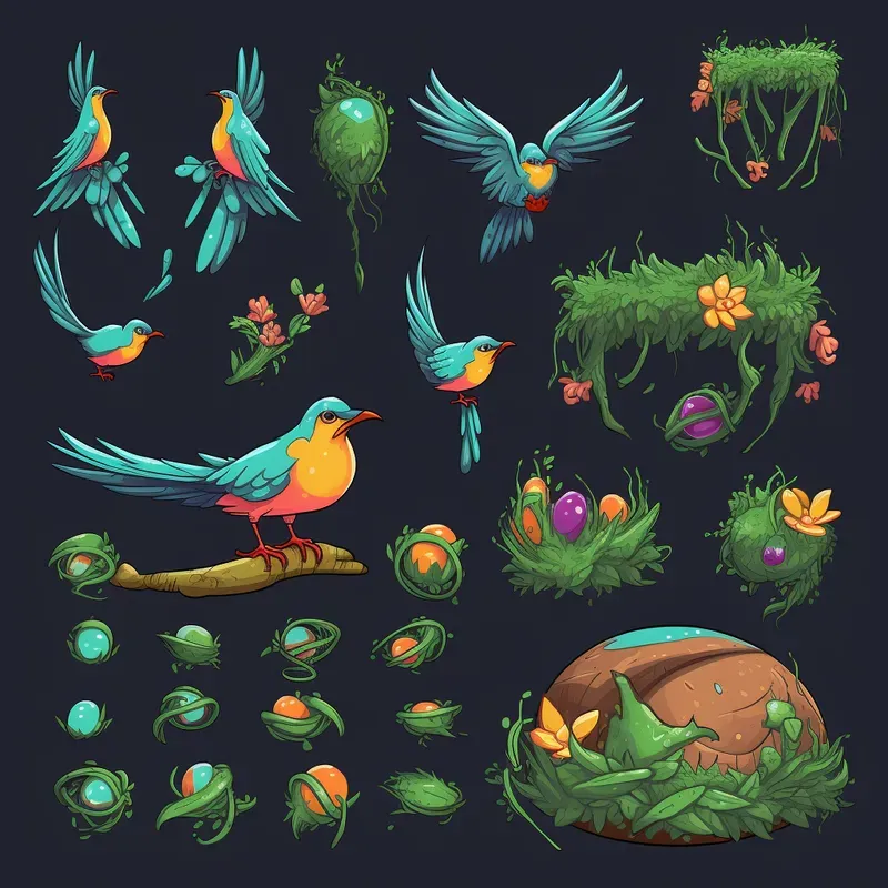 Animal Sprite Sheet Midjourney Prompt | PromptBase