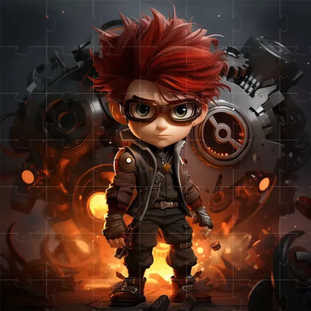 Steampunk Mech Chibi Characters Midjourney Prompt | PromptBase