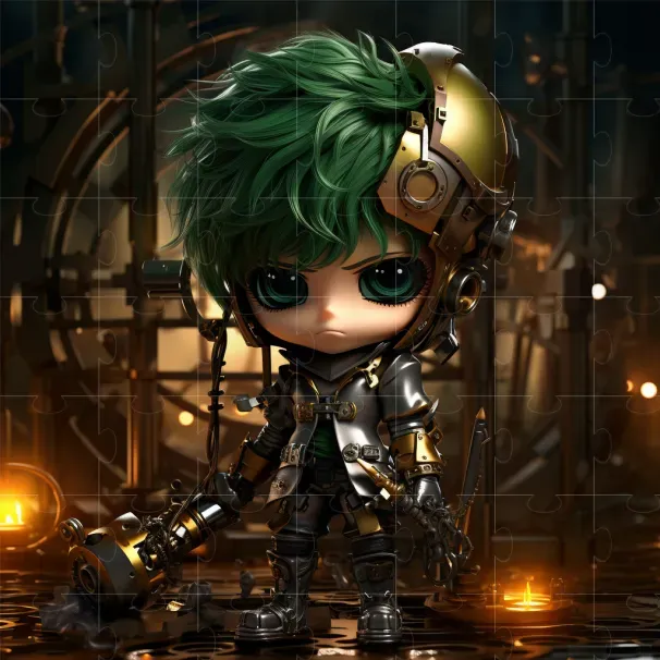 Steampunk Mech Chibi Characters Midjourney Prompt | PromptBase
