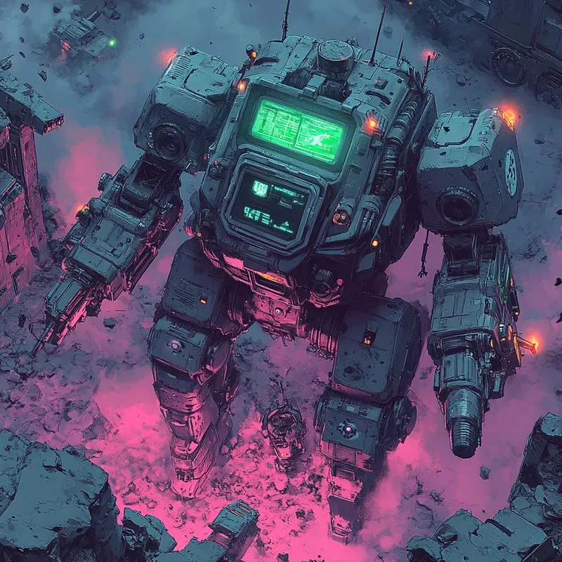Futuristic Anime Mechs Robots Midjourney Prompt | PromptBase
