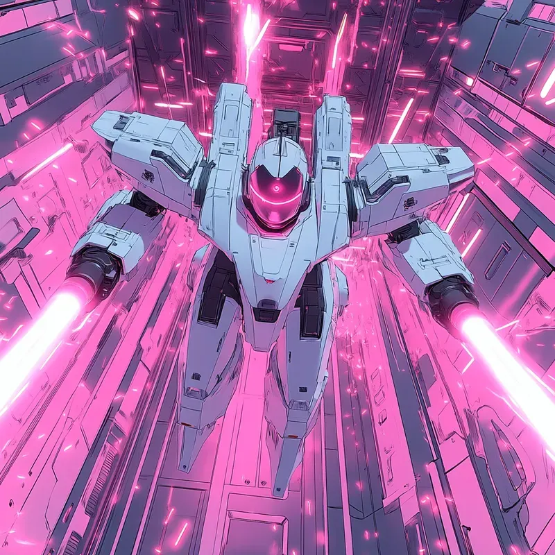 Futuristic Anime Mechs Robots Midjourney Prompt | PromptBase