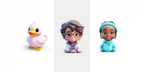 Cute Cartoon 3D Icons DALL·E Prompt | PromptBase