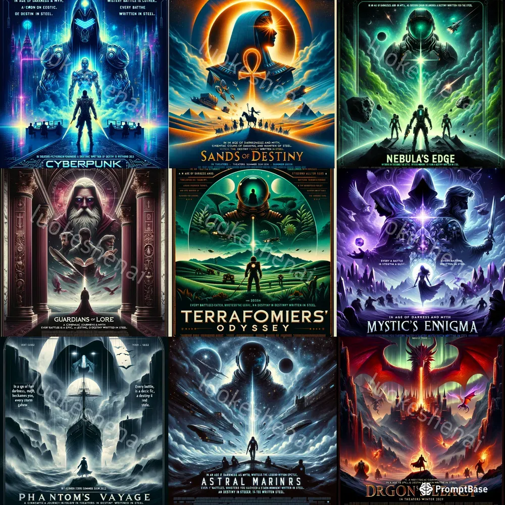 Super Detailed Visual Movie Poster Art DALL·E Prompt | PromptBase