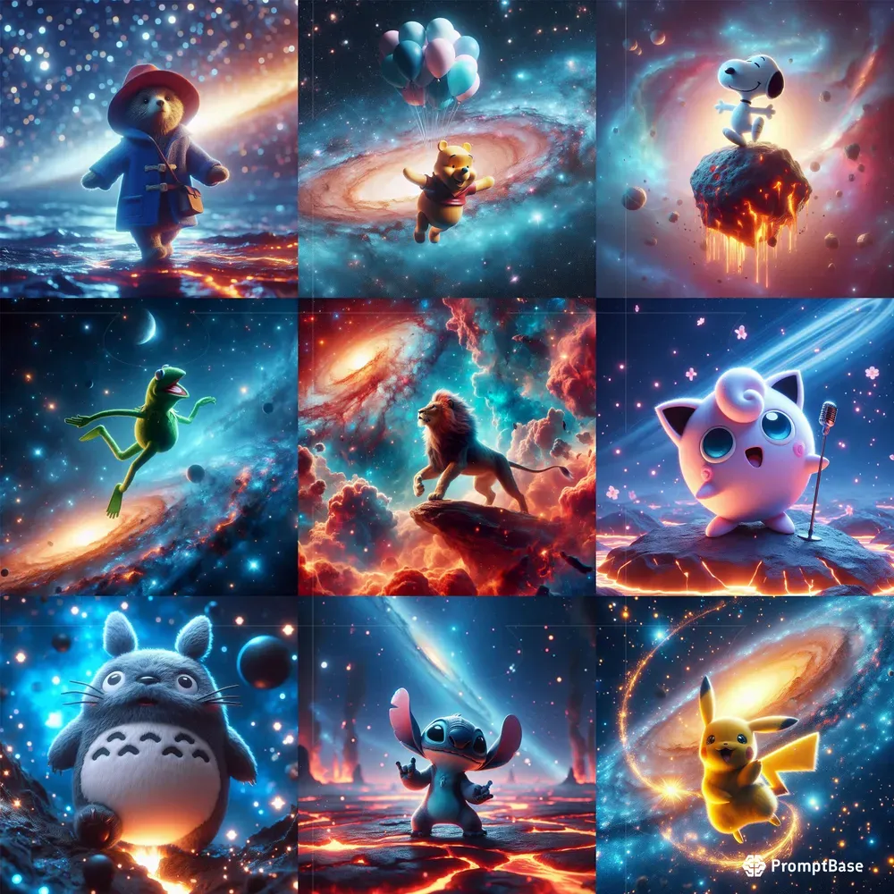 Cosmic Toons Andromeda Adventures DALL·E Prompt | PromptBase