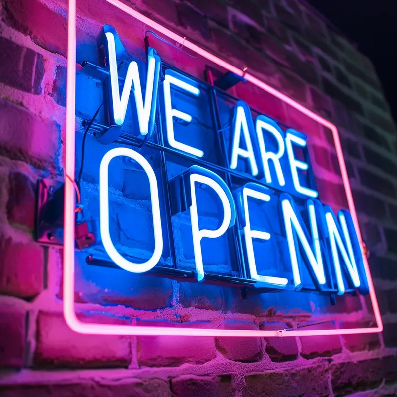 Customizable Neon Text Signs Midjourney Prompt | PromptBase