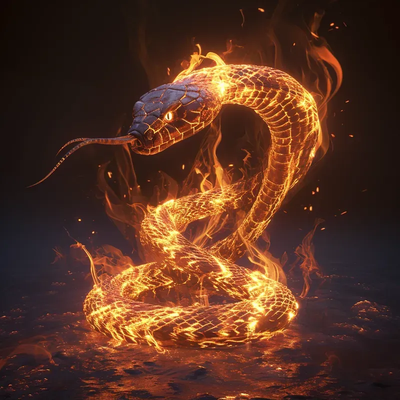 Design Flaming Animals On Fire Midjourney Prompt | PromptBase