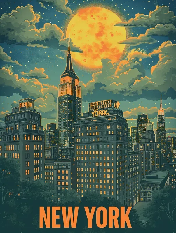 Designing Travel City Posters Midjourney Prompt | PromptBase