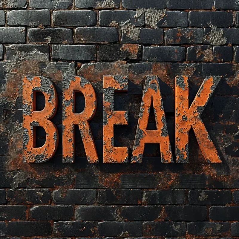 Broken Letters Custom Texts Midjourney Prompt | PromptBase