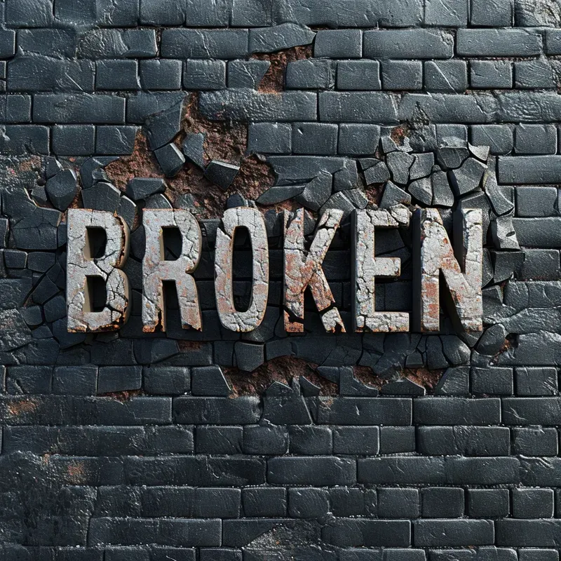 Broken Letters Custom Texts Midjourney Prompt | PromptBase