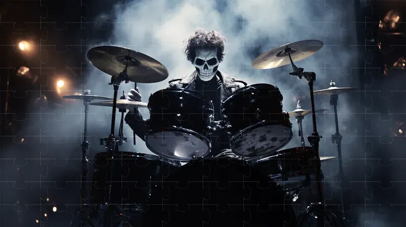 Skeleton Rock Band Series Midjourney Prompt | PromptBase