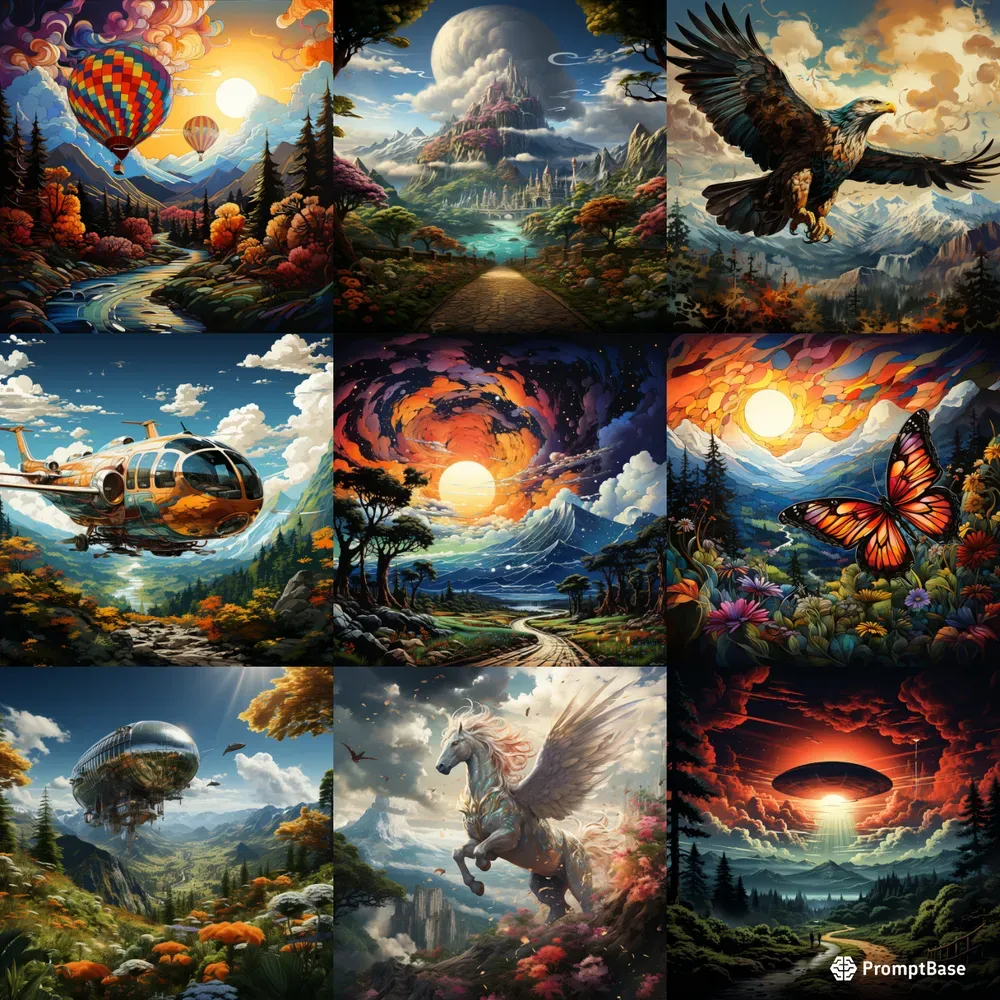 Illustrations Of Mystical Voyages Midjourney Prompt | PromptBase