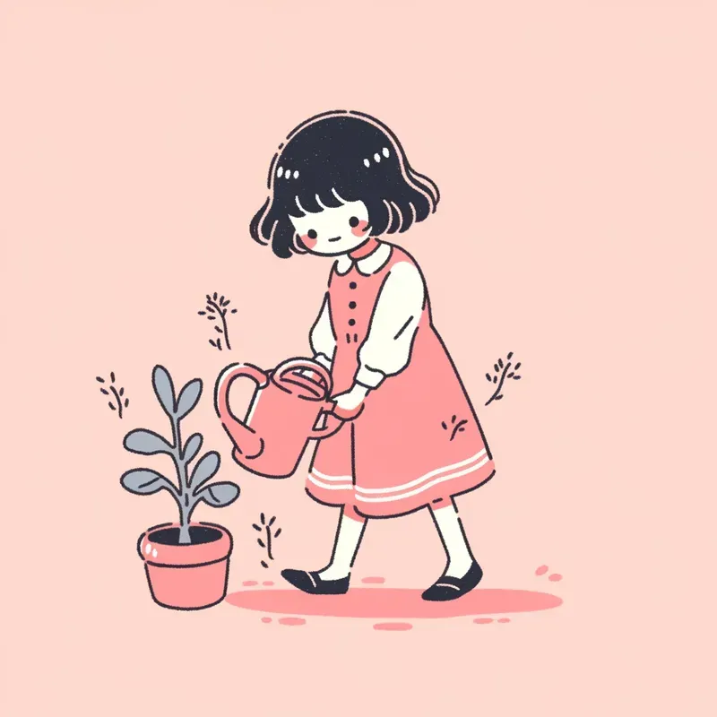 Superflat Character Illustrations Midjourney Prompt | PromptBase