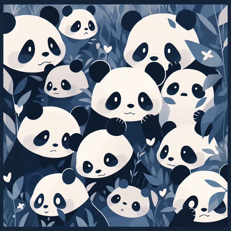 Cute Animal Minimalism Patterns Midjourney Prompt | PromptBase