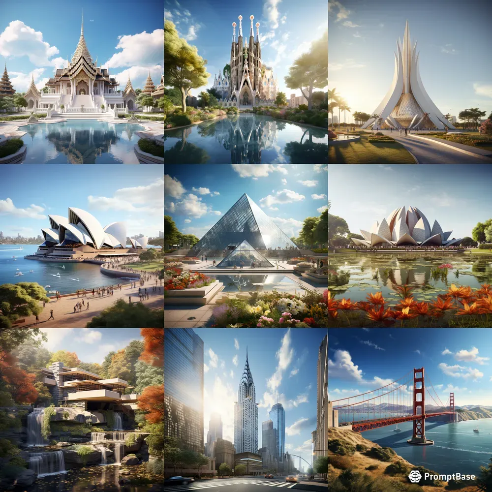 Architecture Photorealistic Renders Midjourney Prompt | PromptBase