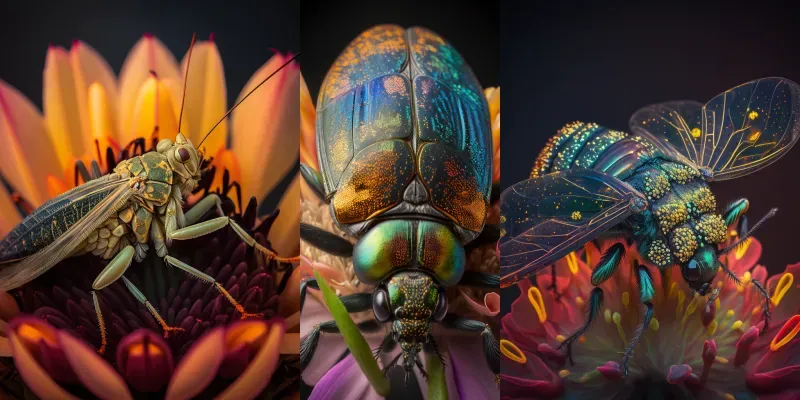 Macro Lens Insect Photography Midjourney Prompt | PromptBase