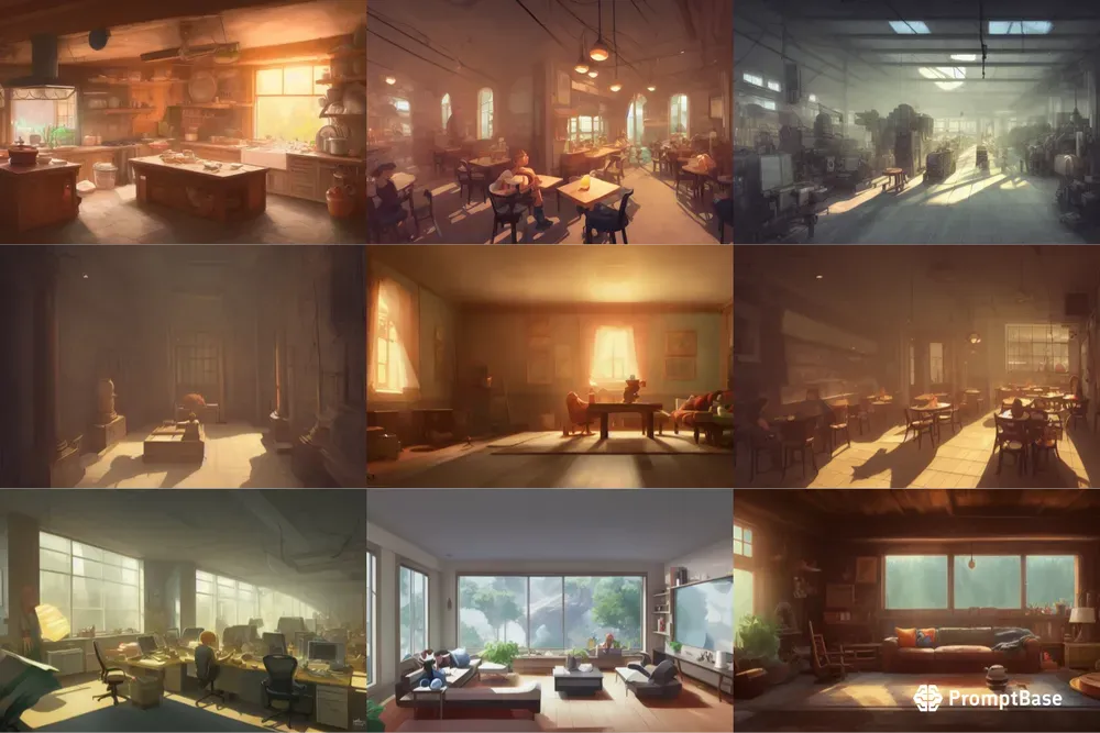 Cartoon Interior Backgrounds Stable Diffusion Prompt | PromptBase