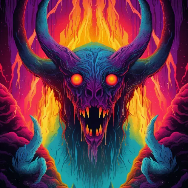 Retro Horror Illustrations Midjourney Prompt | PromptBase