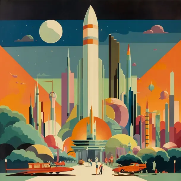 Vintage Modern Posters Midjourney Prompt | PromptBase