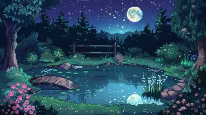 Pixel Dreamscape Cozy Art Environments Midjourney Prompt | PromptBase