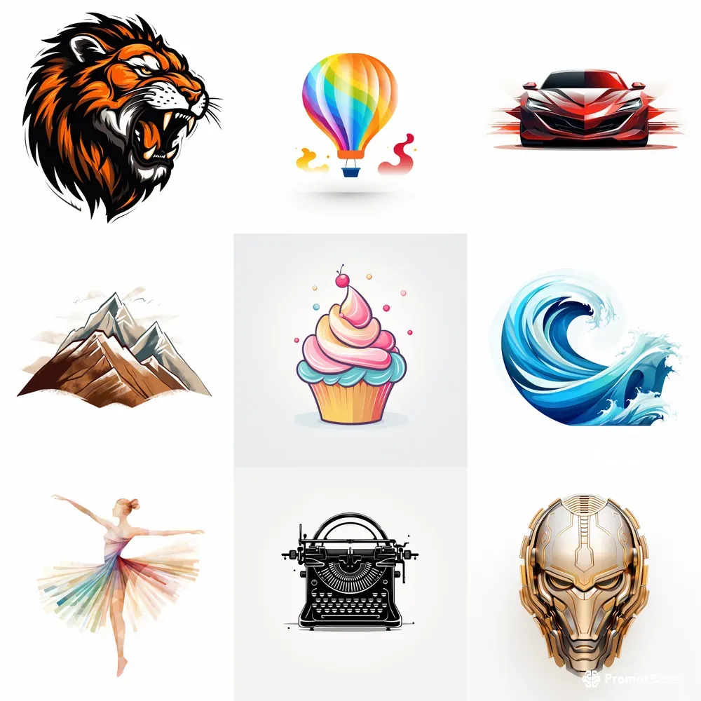 Line Art Logo Designs Midjourney Prompt | PromptBase