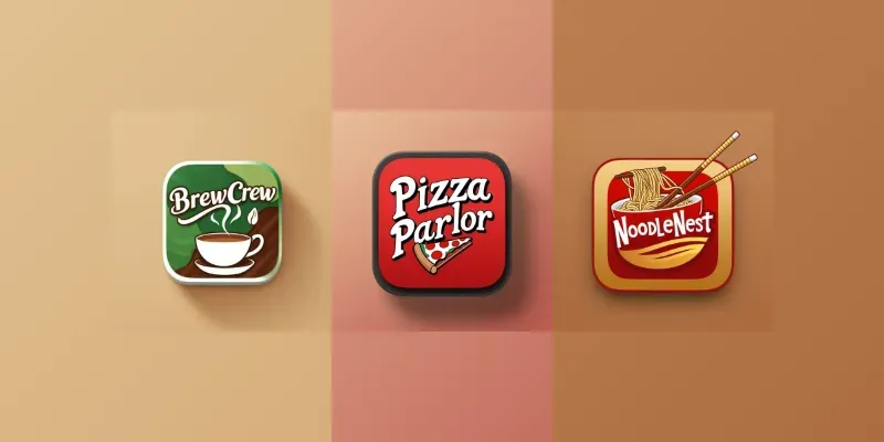 Food App Icon Designs With Names Leonardo Ai Prompt | PromptBase