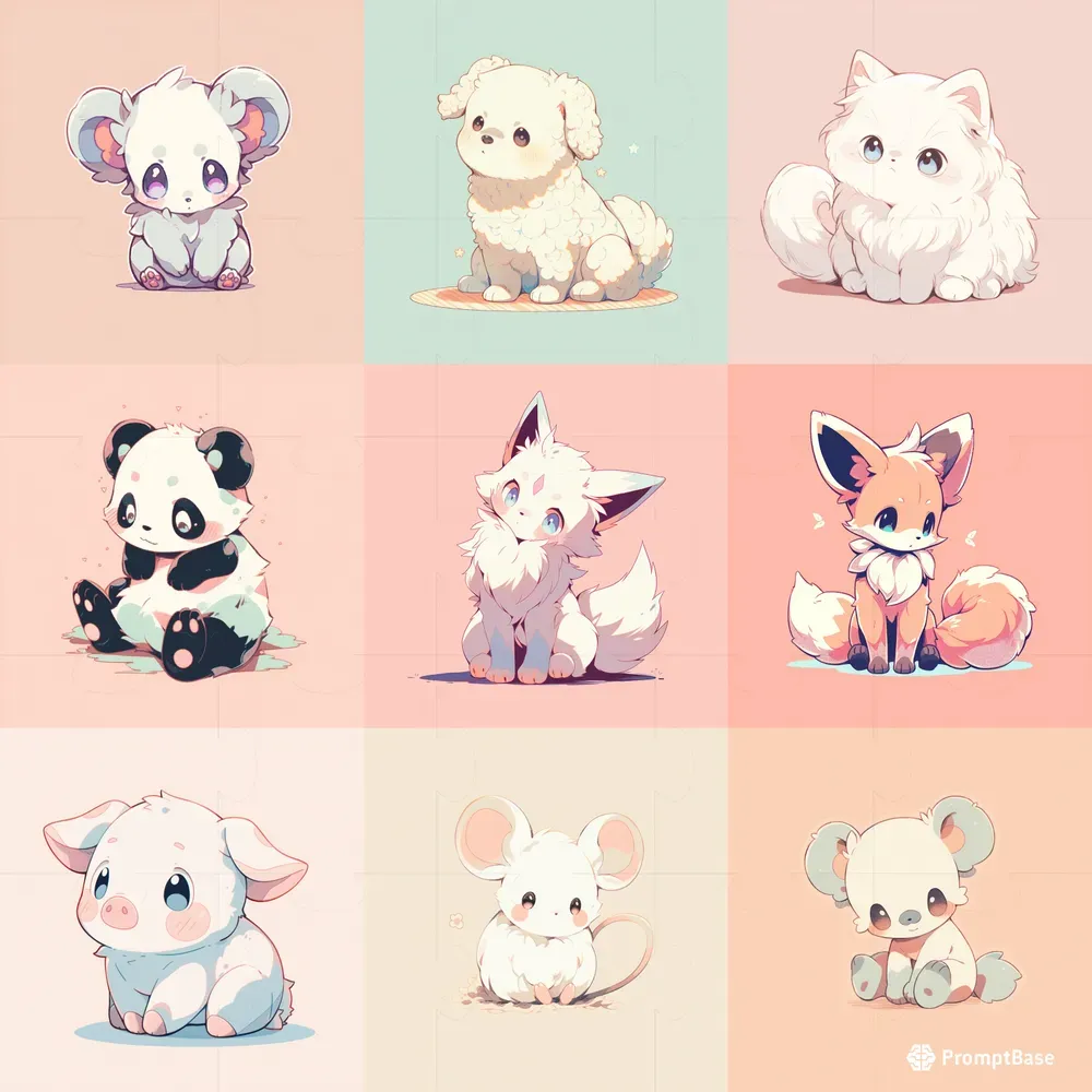 Very Cute Anime Pets Midjourney Prompt | PromptBase