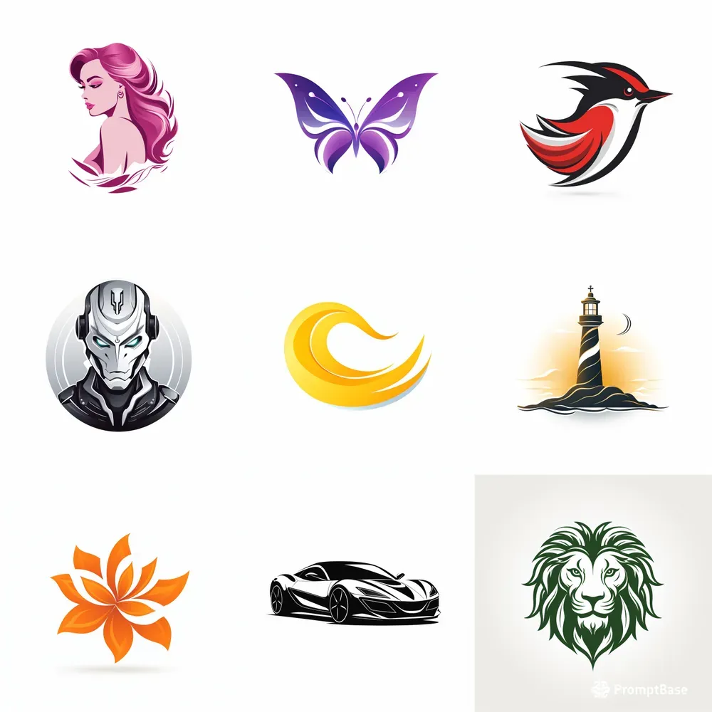 Elegant Logos Midjourney Prompt | PromptBase