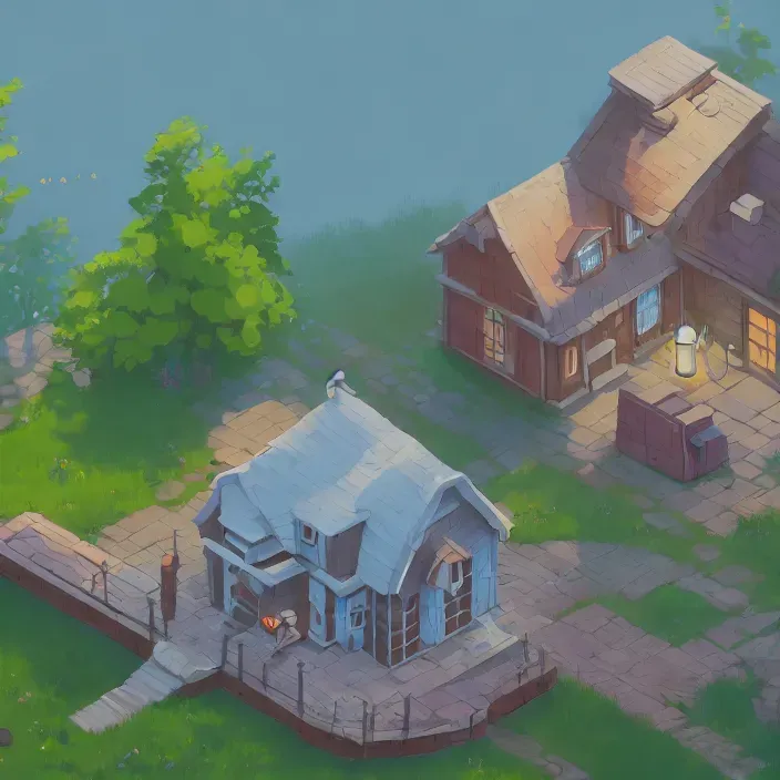 Video Game Houses Stable Diffusion Prompt | PromptBase