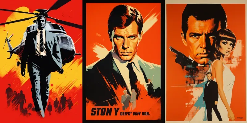 Vintage Spy Movie Posters Midjourney Prompt | PromptBase
