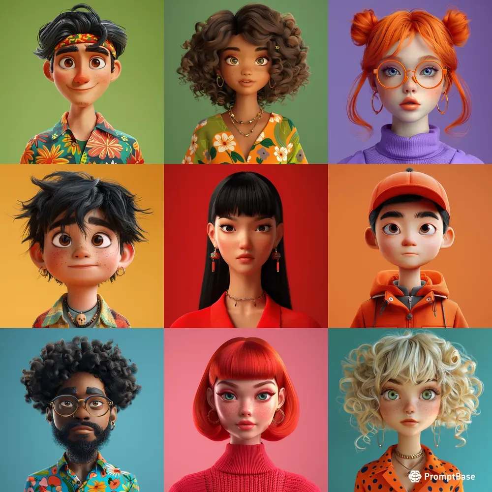 3D Cartoon Avatar Profile Pics Midjourney Prompt | PromptBase