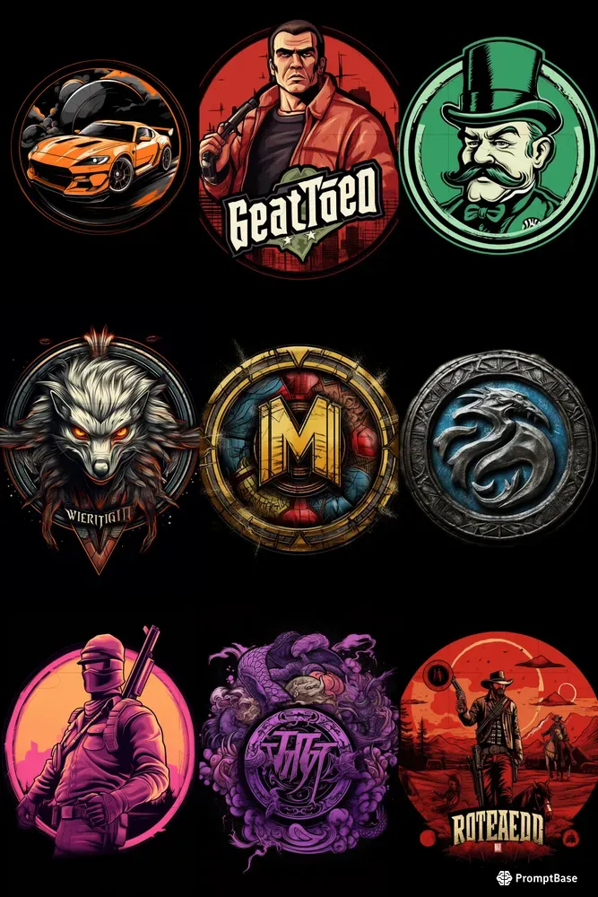 Video Game Logos Midjourney Prompt | PromptBase