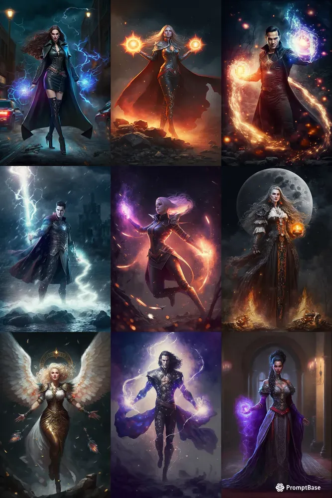 Magic People For Book Covers Midjourney Prompt | PromptBase