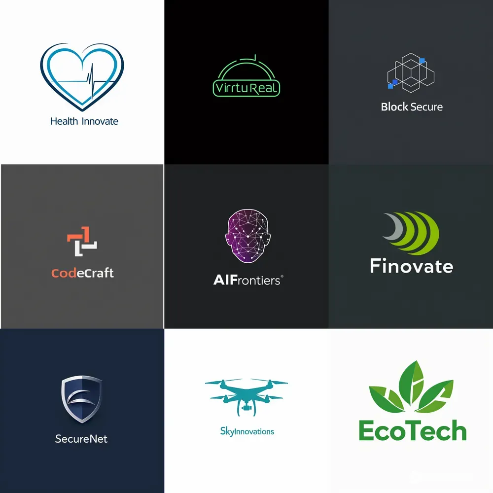 Modern Vector Logos For Varied Industries Midjourney Prompt | PromptBase