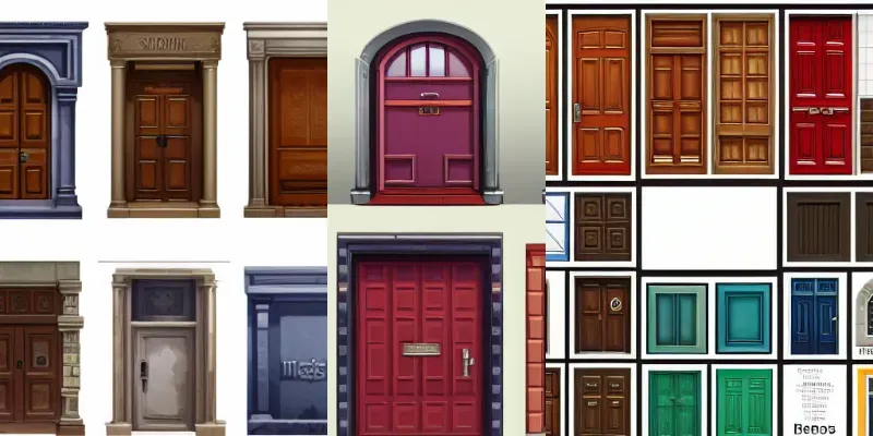 Doors And Windows Sprites And Assets Stable Diffusion Prompt | PromptBase