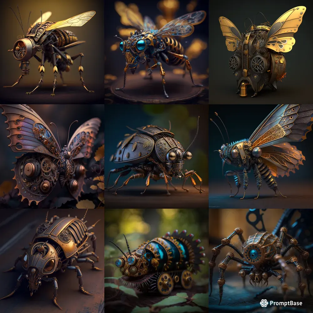 Mechanical Insects Midjourney Prompt | PromptBase