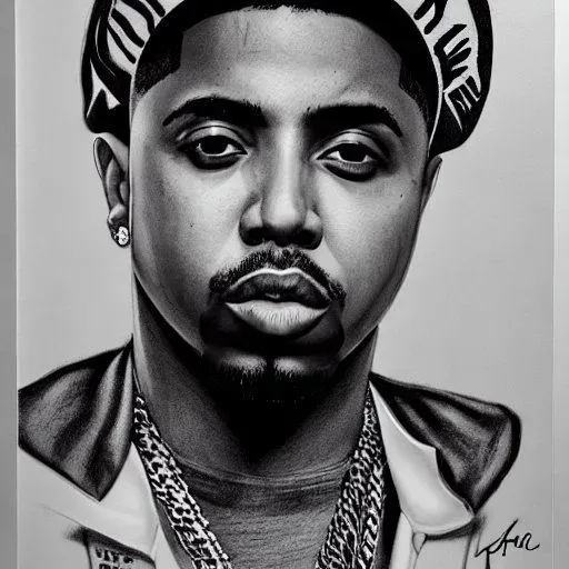 Rappers Hand Portraits Stable Diffusion Prompt | PromptBase