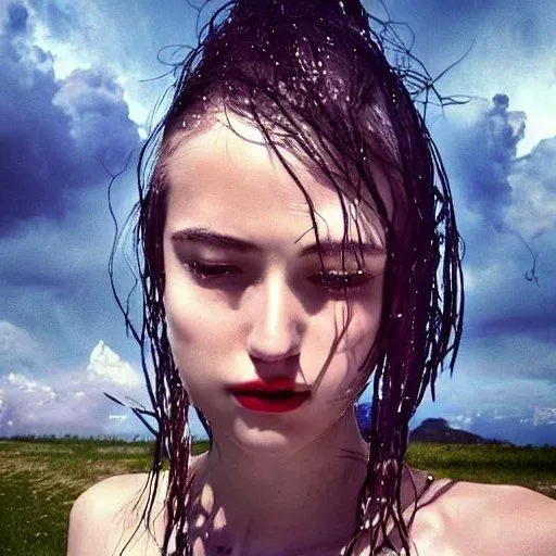 Wet Hair Portraits In Different Styles Stable Diffusion Prompt | PromptBase