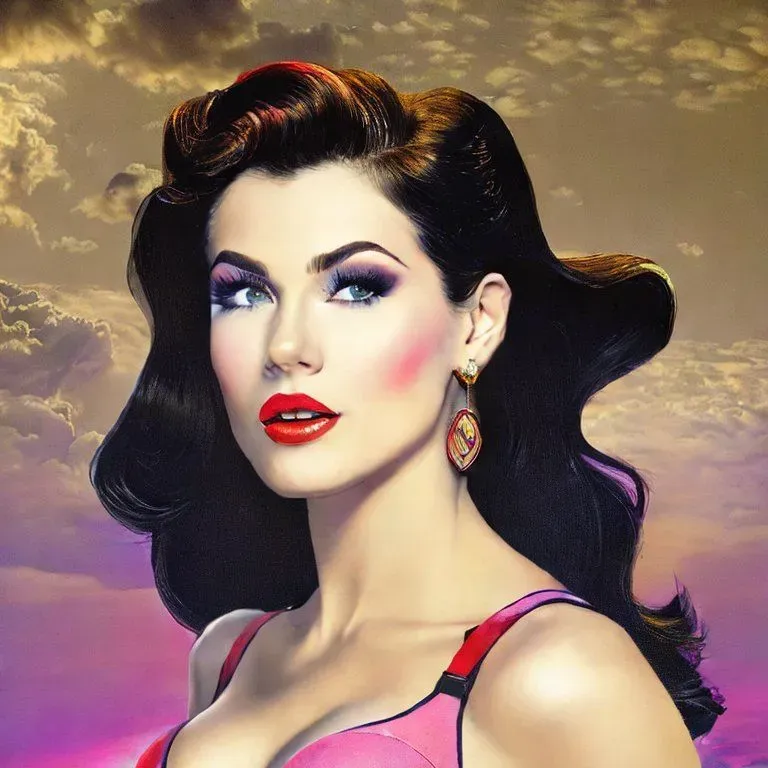 Modern Style Pin Up Art Stable Diffusion Prompt | PromptBase