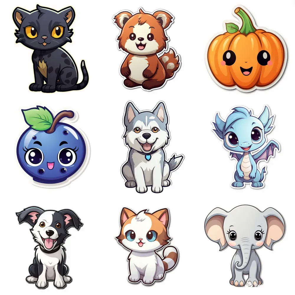 Cute Kawaii Stickers Midjourney Prompt | PromptBase