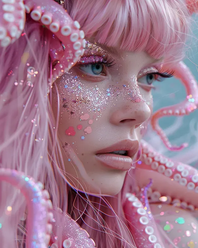 Dream Elegance Enchanted Octopuses Midjourney Prompt | PromptBase