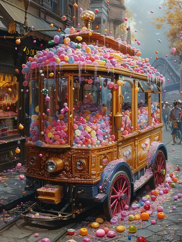 Candy Wonderlands Midjourney Prompt | PromptBase