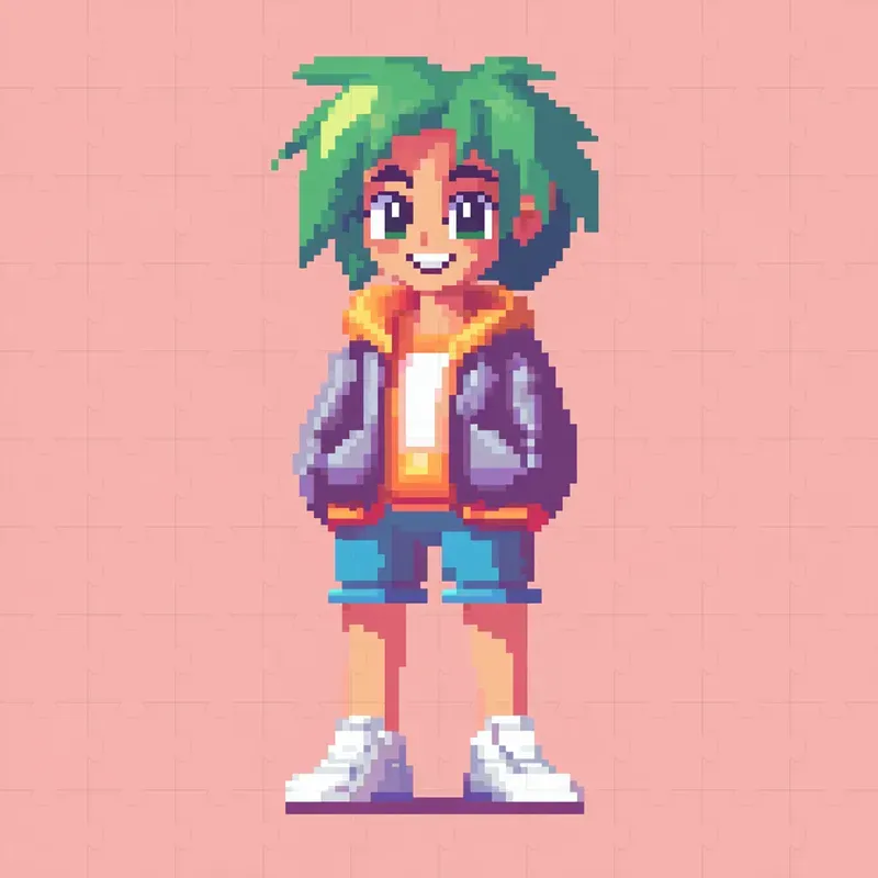 Pixel Art Character Designs Midjourney Prompt | PromptBase