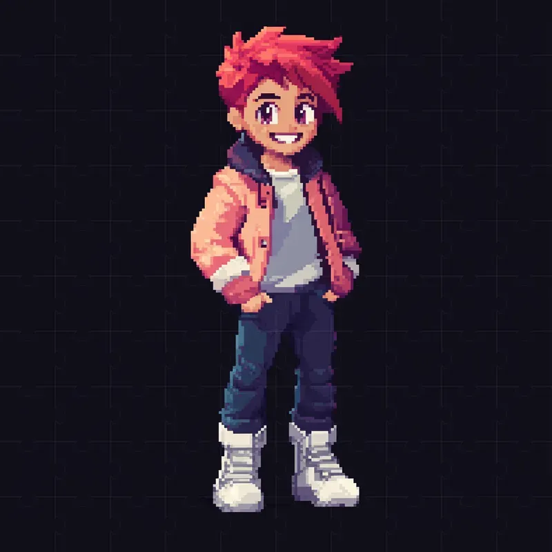 Pixel Art Character Designs Midjourney Prompt | PromptBase