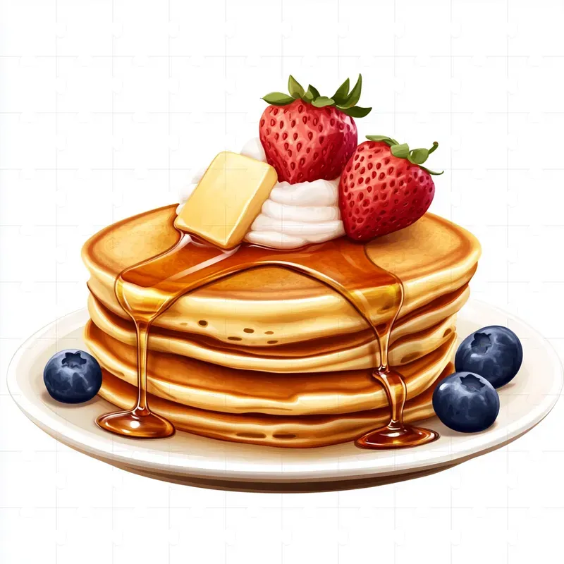 Breakfast Illustration Cartoon Vectors Midjourney Prompt | PromptBase