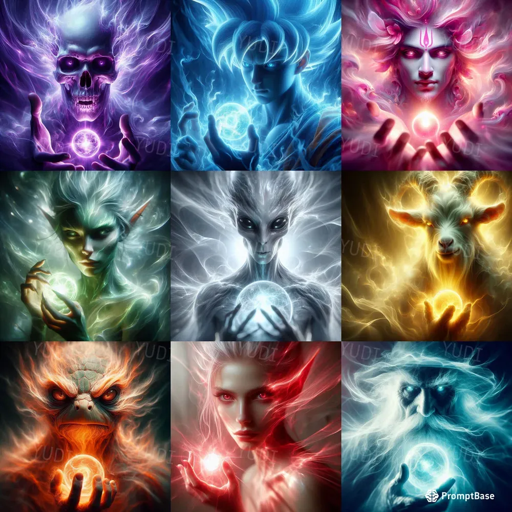 Radiating Power Portraits DALL·E Prompt | PromptBase