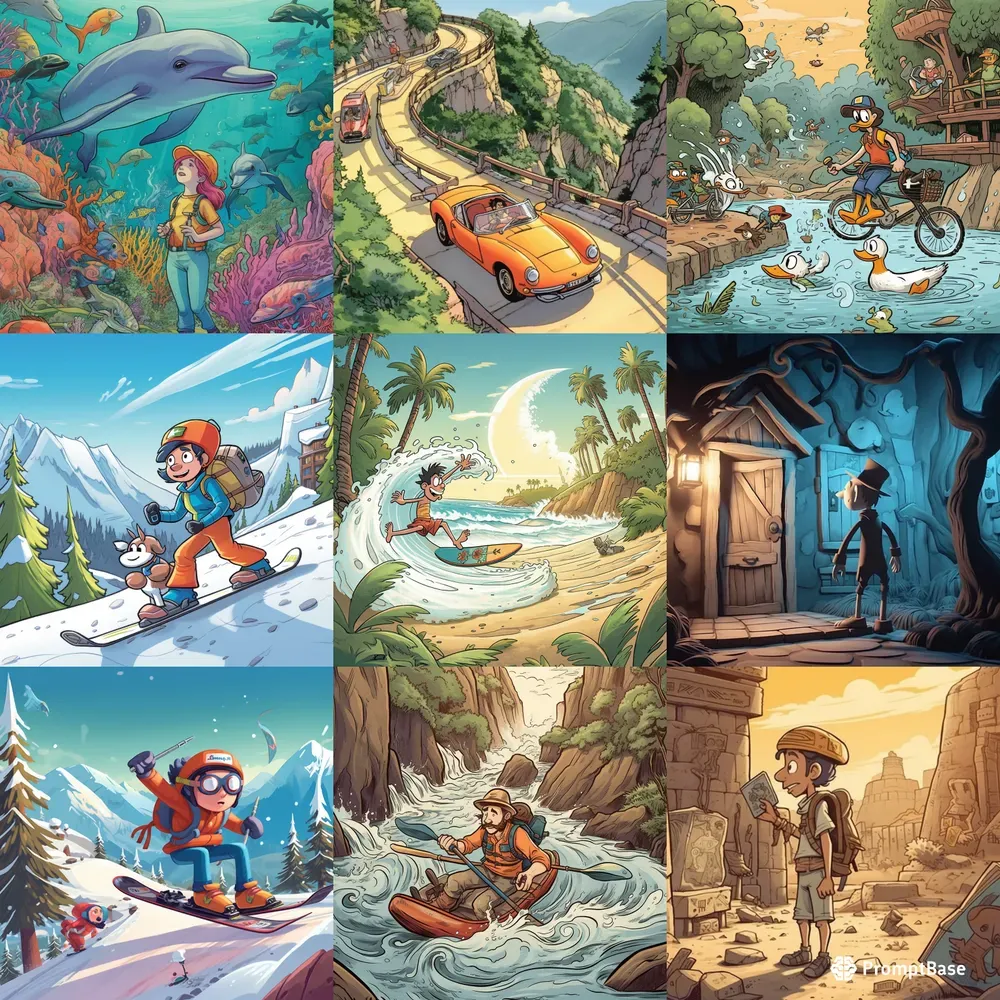 Animating Reality Cartoon Characters Midjourney Prompt | PromptBase