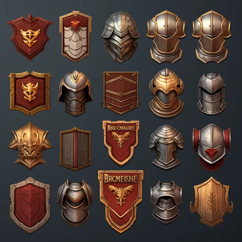 Game Asset Sheets Midjourney Prompt | PromptBase