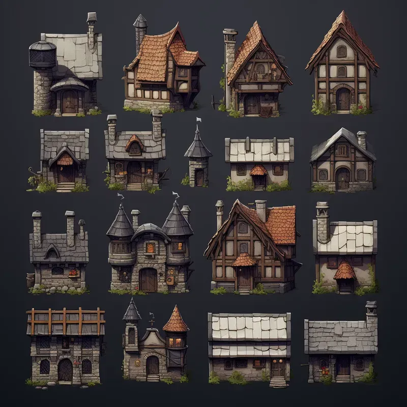 Game Asset Sheets Midjourney Prompt | PromptBase